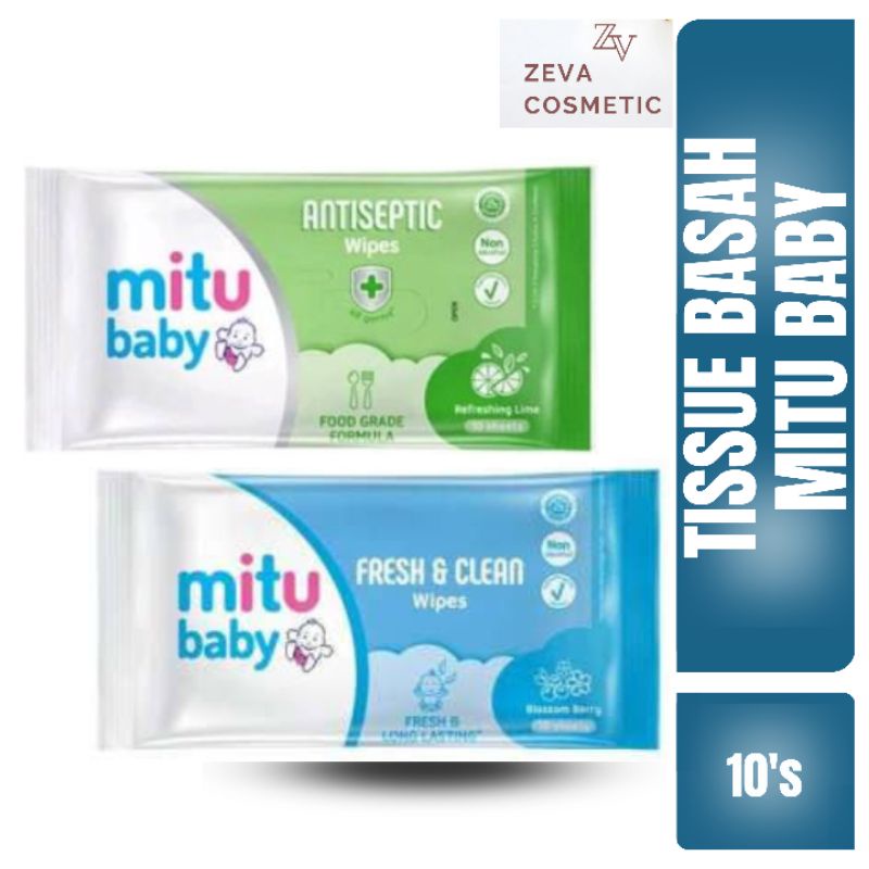 Jual TISSUE BASAH MITU BABY WIPES 10s [BELI 1 GRATIS 1] / TISU BASAH ...