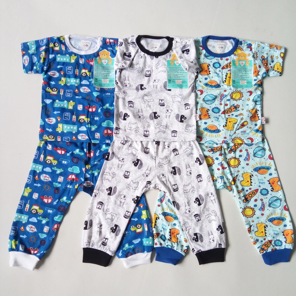 Jual LIBBY 1 Setel Setelan Oblong Pendek - Celana Panjang MIX BOY ...