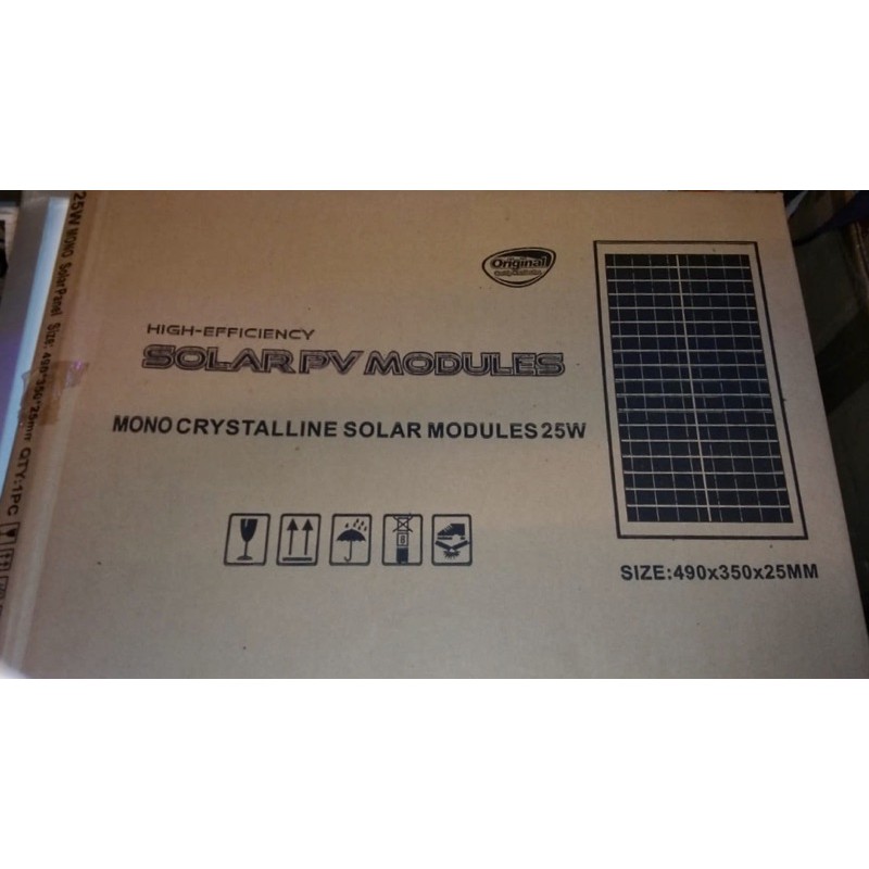 Jual solar panel cell surya stc st solar 25wp 25 wp 12v 12 v poly ...