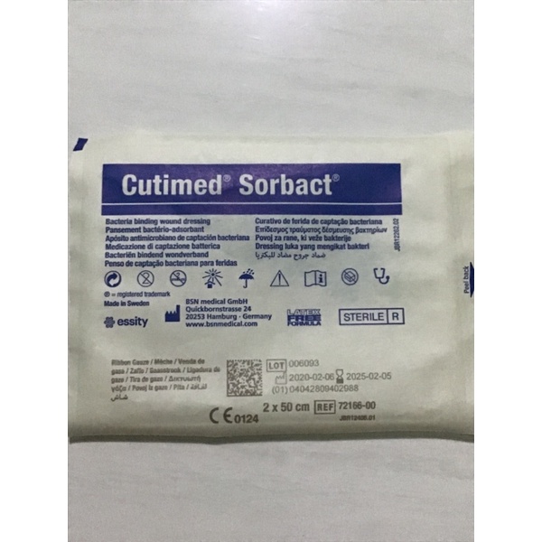 Jual Cutimed sorbact ribbon gauze 2x50 | Shopee Indonesia