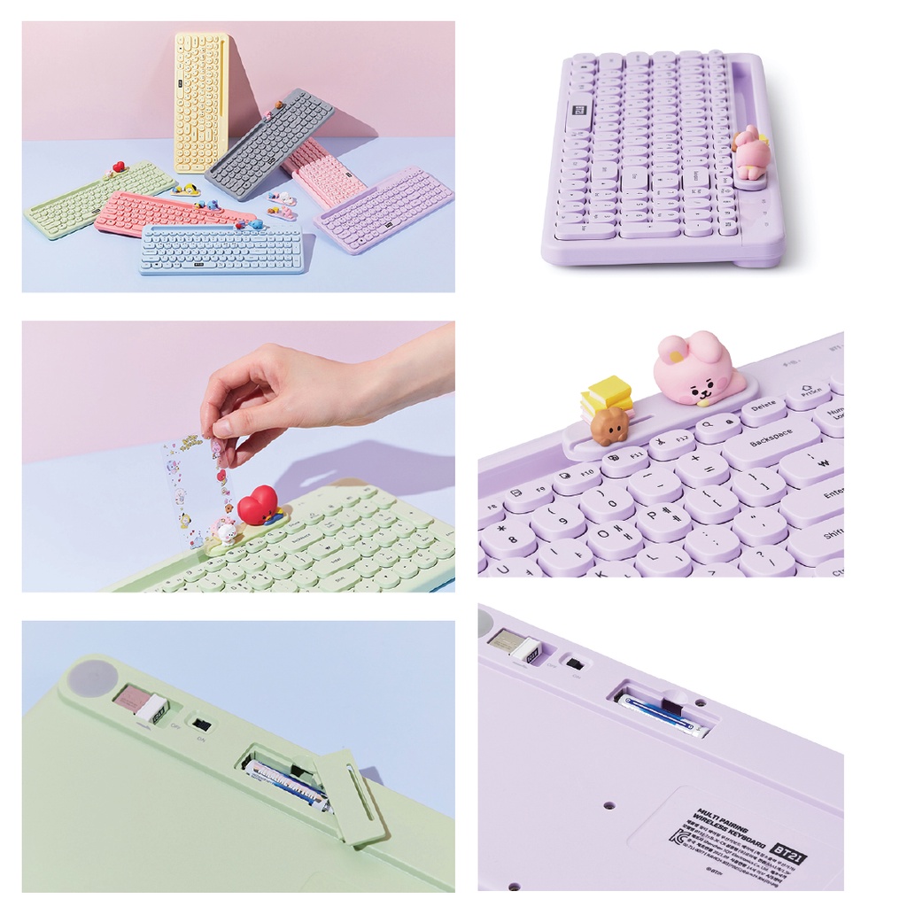 Jual [PO KOREA - Pelunasan] BT21 x Royche - My Little Buddy Multi Pairing Keyboard | Shopee ...
