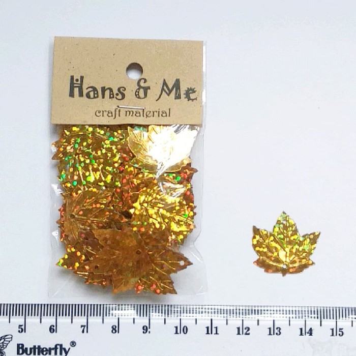 Jual Payet Manik Daun Anggur Emas Laser | Shopee Indonesia