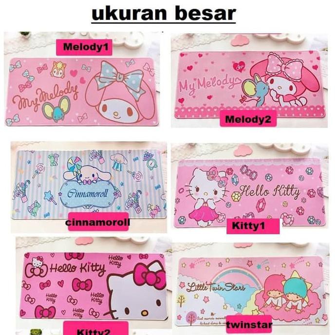 Jual MOUSEPAD ALAS KEYBOARD KOMPUTER HELLO KITTY MY MELODY SANRIO MOUSE ...