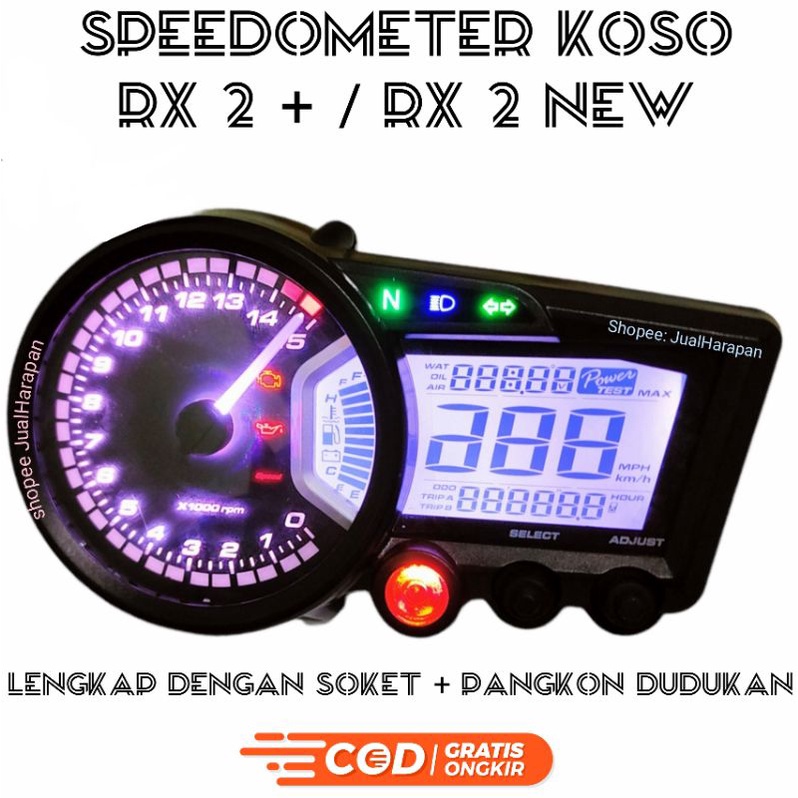 Jual speedometer koso rx 2+ spedometer rx 2 new | Shopee Indonesia