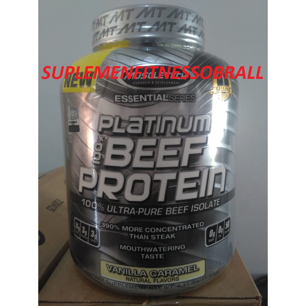 Jual Muscletech Platinum Beef Protein 4 Lbs | Shopee Indonesia