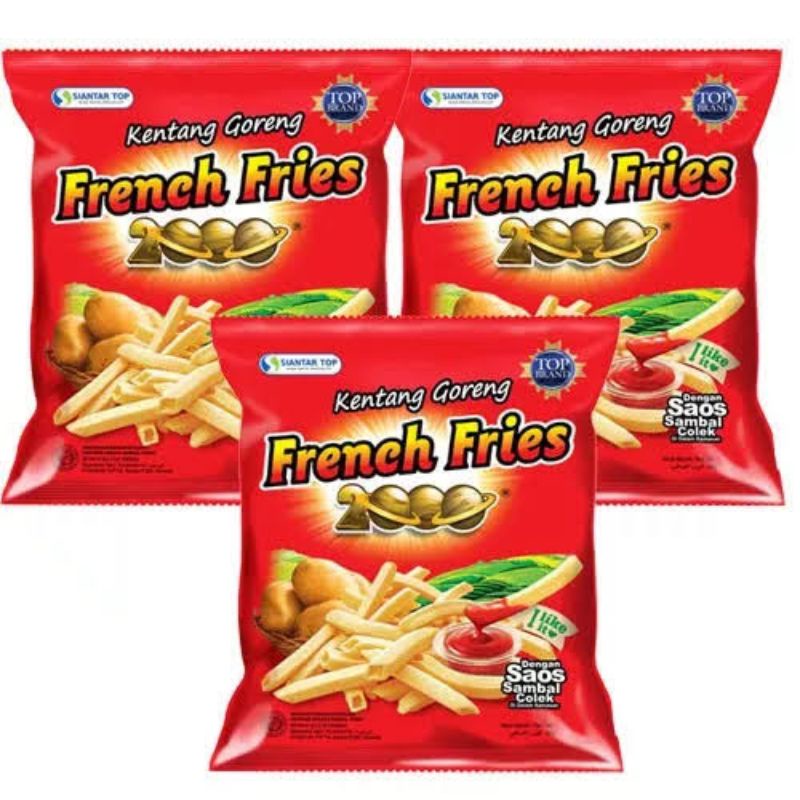 Jual KENTANG GORENG FRENCH FRIES 2000 9 GRAM / CEMILAN ENAK MURAH 10 ...