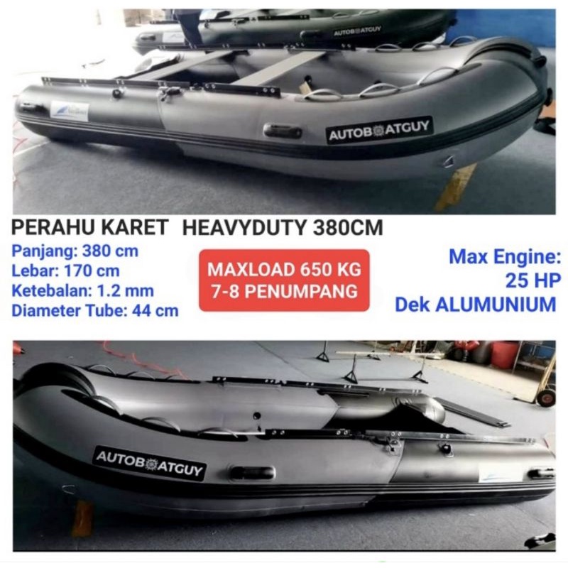 Jual Perahu Karet Heavy Duty tipe LCR Standar Rescue / SAR 330 cm / 380 ...