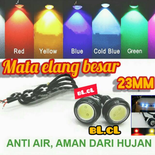 Jual Lampu LED mata elang mode diam EAGLE EYE KEDIP 3 LED DRL MATA ...