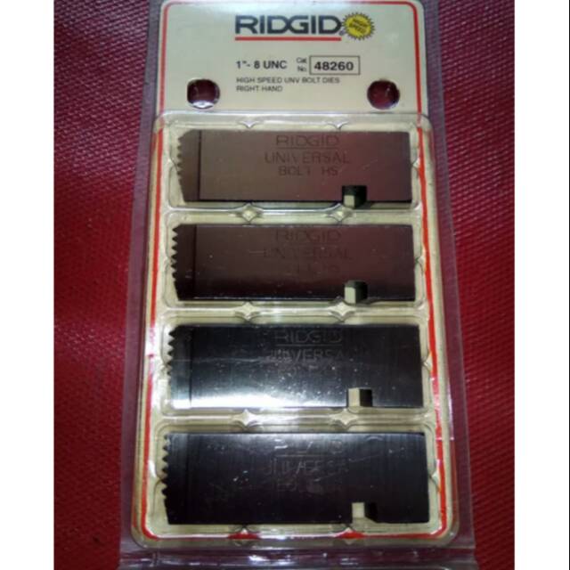 Jual Mata Snai Drat Baut Set RIDGID 48260 Ukuran 1 Inch - 38 UNC Mata ...