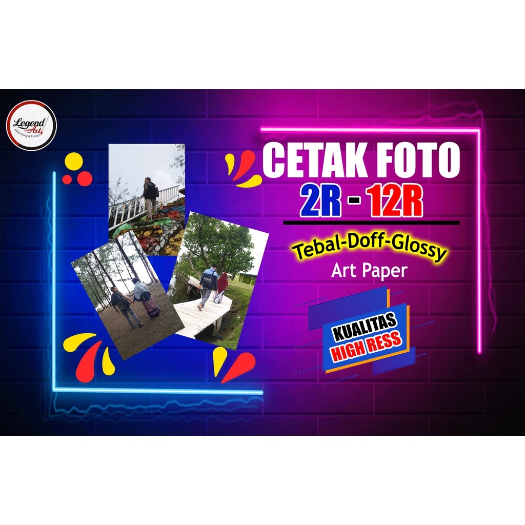 Jual Cetak Foto Berbagai Ukuran 3R sampai 12R - Kertas Art Paper Glossy | Shopee Indonesia
