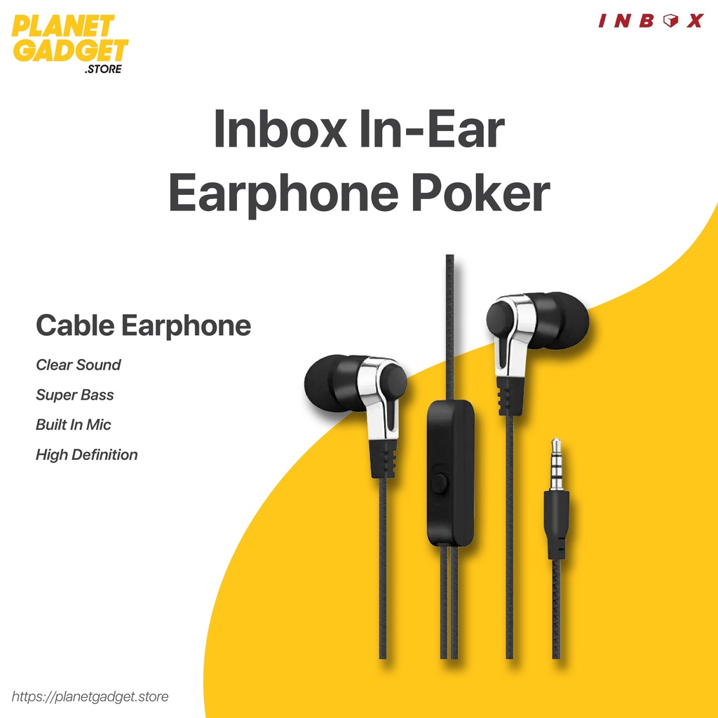 Jual Inbox In-Ear Earphone Poker | Shopee Indonesia