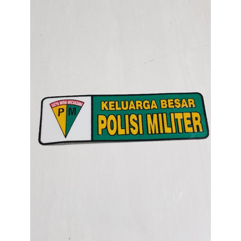 Jual Stiker PVC panjang POLISI MILITER |Stiker panjang kilap PVC Polisi ...