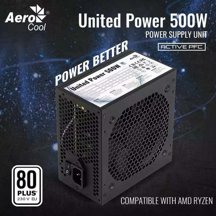 Jual Psu Power supply pc 500 watt AEROCOOL UNITED POWER / Psu 500w 80 ...