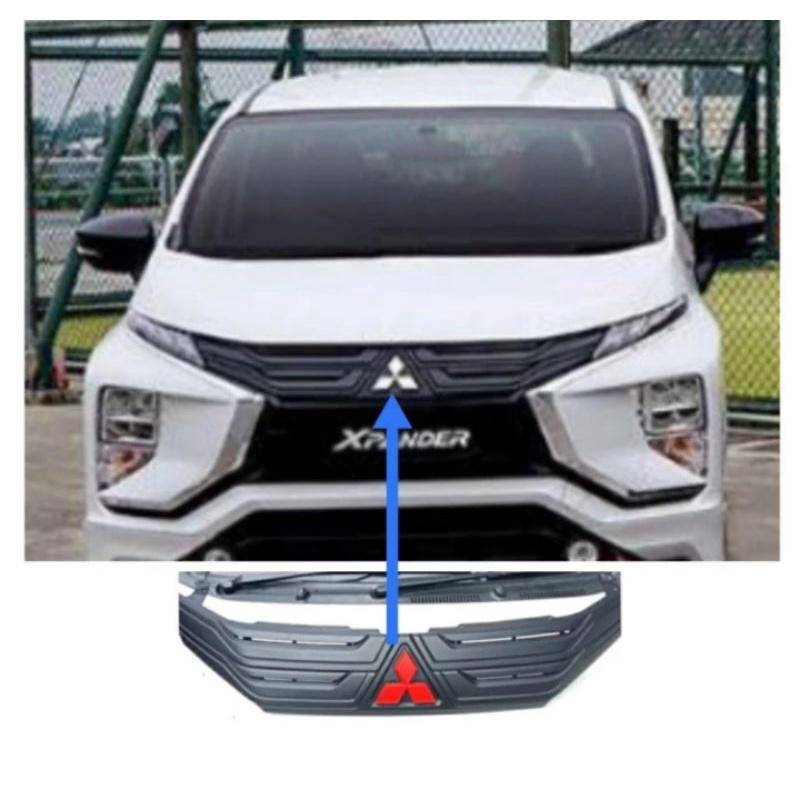 Jual grill bumper depan xpander ultimate warna hitam doff dop ori ready ...