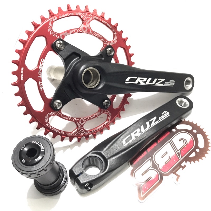 Jual Crank sepeda bmx Hollowtech2 44t 170mm / Crank Bmx Full Alloy ...