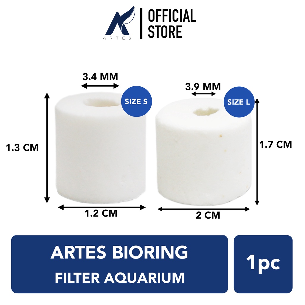 Jual ARTES BIORING Bio Ring Media Filter Biologi-Biologis Aquarium ...