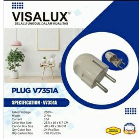 Jual Steker Arde Visalux V7351A Bulat Colokan Listrik 16A 250V Kuningan | Shopee Indonesia