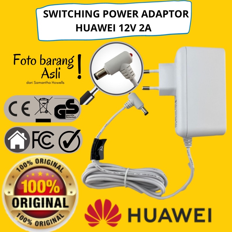 Jual HUAWEI Switching power adaptor modem router CCTV DVR original 12V ...