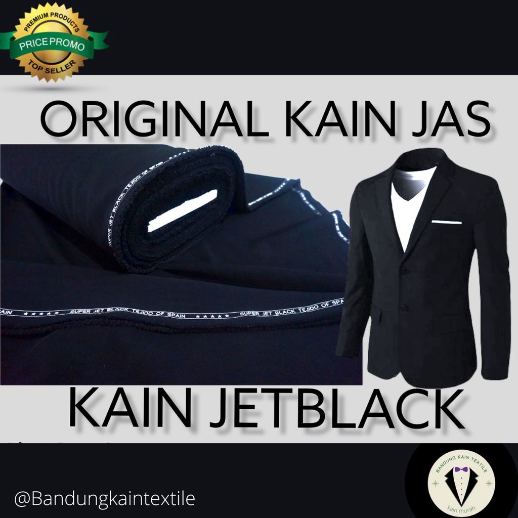 Jual KAIN SUPER JETBLACK/KAIN JETBLACK/BAHAN JETBLACK/JETBLACK PREMIUM ...