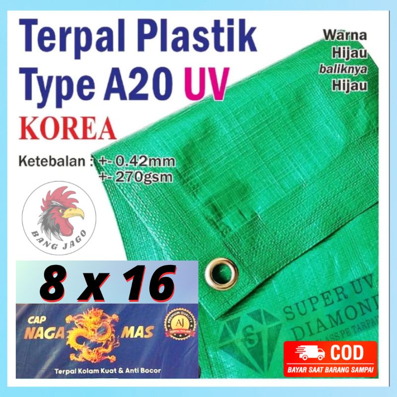Jual TERPAL 8 x 16 A20 SUPER UV TEBAL TERPAL PLASTIK TENDA TRUCK TRUK ...