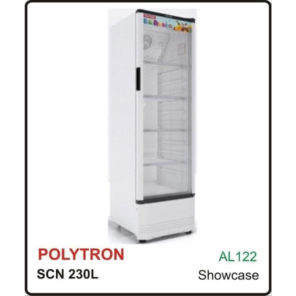 Jual SHOWCASE POLYTRON SCN230L LEMARI ES MINUMAN SCN-230 4 RAK SCN230 ...