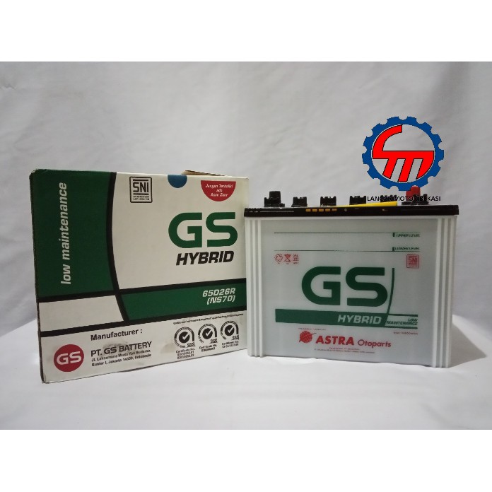 Jual Aki accu Basah Gs Astra Hybrid NS70 65Ah Elf NKR 58 Elf NKR 66 Bison | Shopee Indonesia