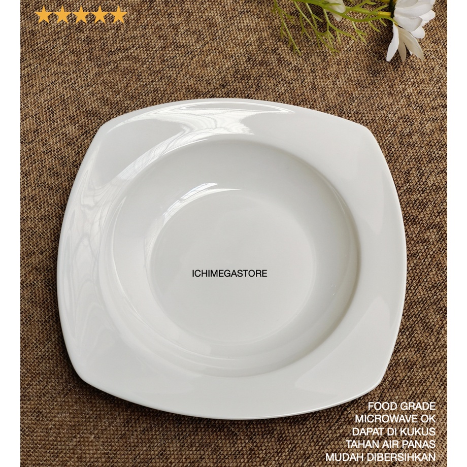 Jual Fine Dining Plate 5 Star Hotel Piring Keramik Kotak Berkualitas ...