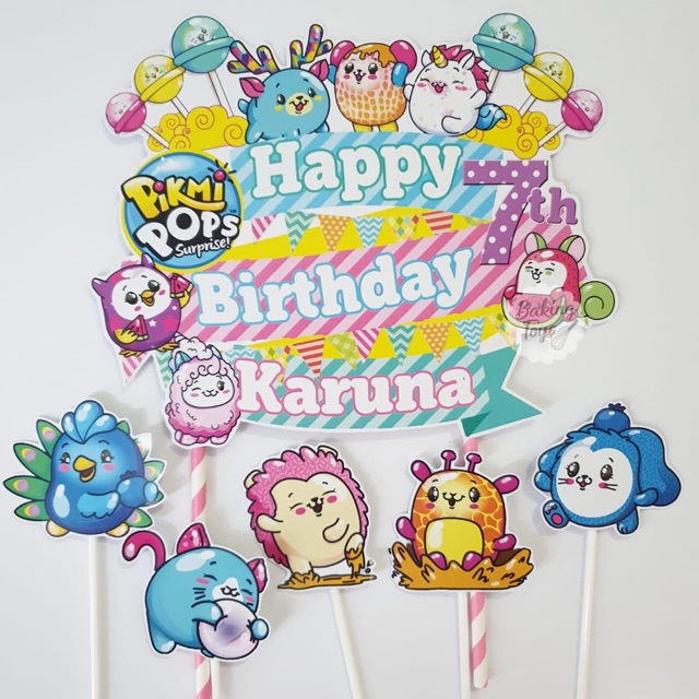 Jual Topper Cake Birthday Pikmi Pops | Shopee Indonesia