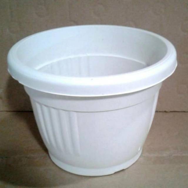 Jual 3 Pcs Pot Bunga Tanaman 25cm | Warna Putih | PB 25 | Shopee Indonesia