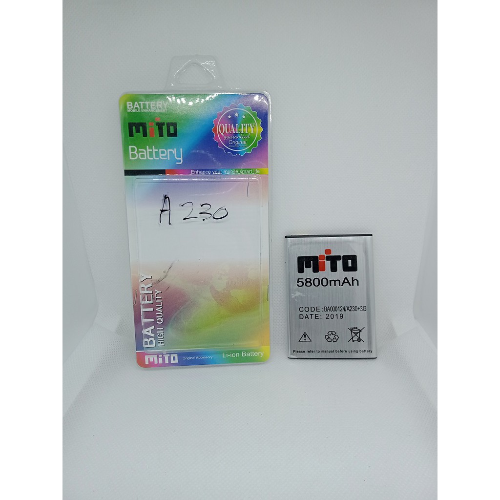 Jual BATERAI ORIGINAL BATTERY MITO A230/BA-00124 | Shopee Indonesia