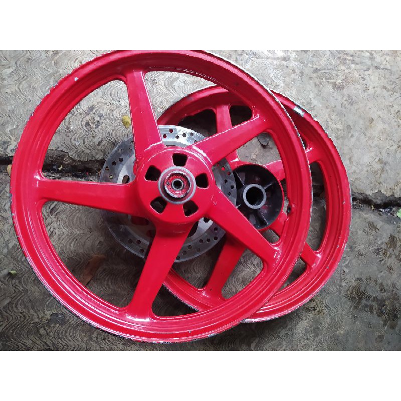 Jual VELK VELG VIXION OLD ORIGINAL REPAINT MERAH | Shopee Indonesia
