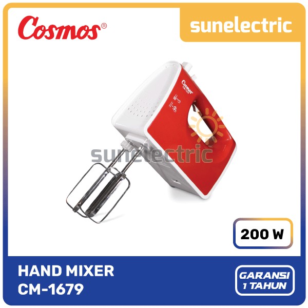 Jual Cosmos CM-1679 Hand Mixer Turbo 5-Speed 200 Watt CM1679 / CM 1679 ...