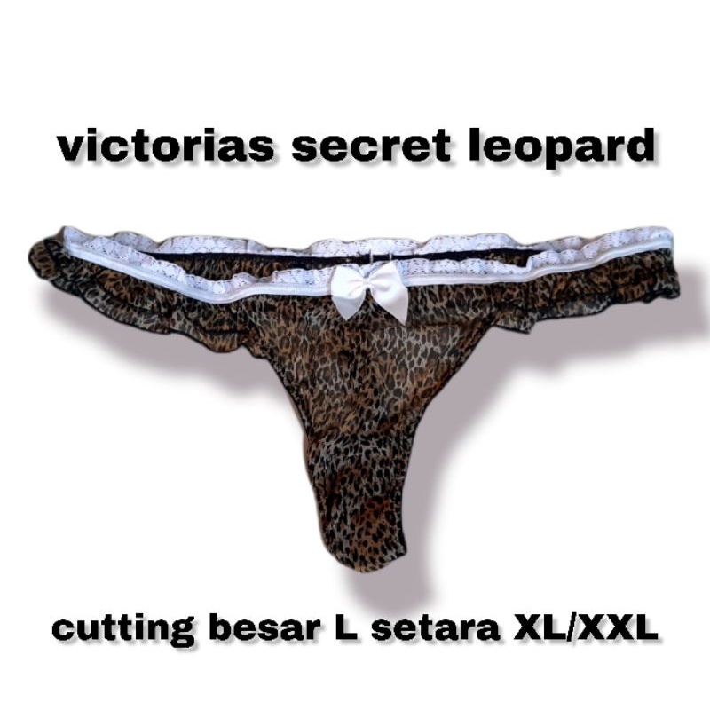Jual Panty thong victorias secret g-string Leopard | Shopee Indonesia
