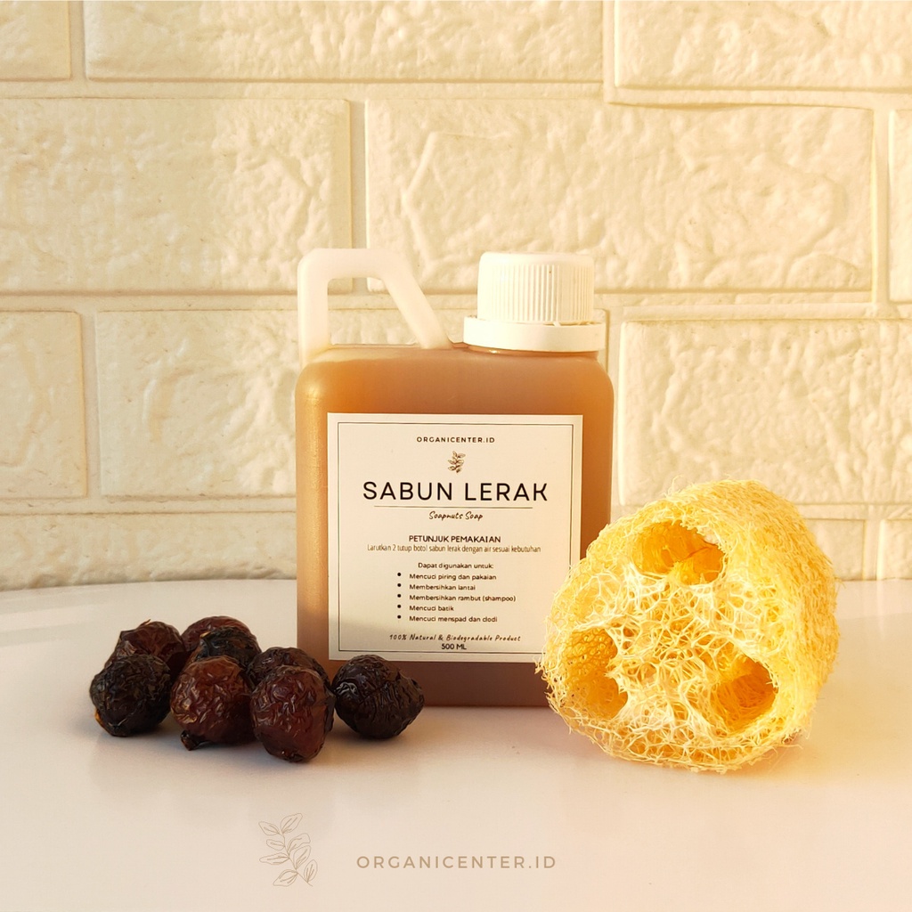 Jual Sabun Lerak Cair 500 ml Alami Organicenter Deterjen Cuci Piring ...