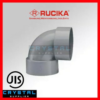 Jual KNIE POLOS RUCIKA 6" inch D-DL PVC 90° derajat / ELBOW Knee Keni L | Shopee Indonesia