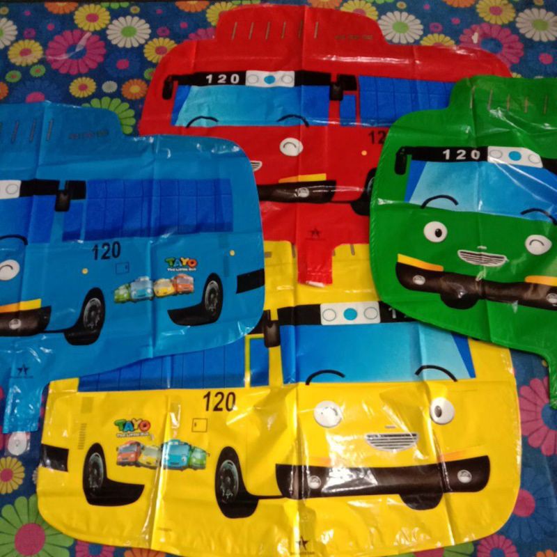 Jual Balon karakter Tayo mobil bus anak ukuran ± 54 x 50 cm | Shopee ...