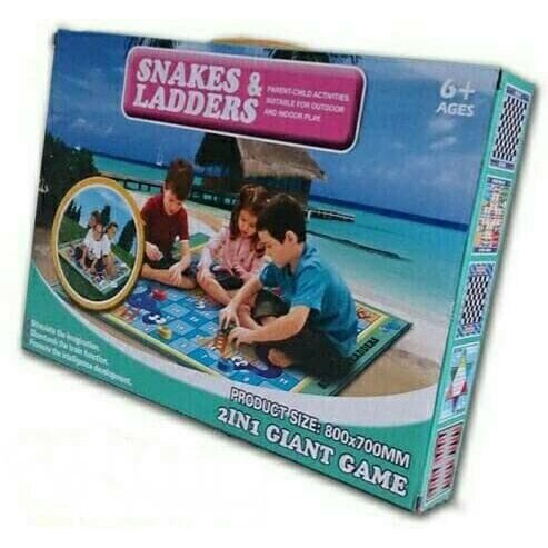Jual Jual Mainan Anak Keluarga Karpet Ular Tangga Snakes and Ladders ...