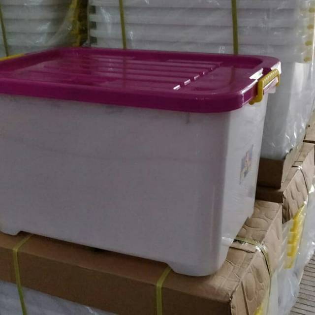 Jual Box container 100 liter plastik ( roda ) | Shopee Indonesia