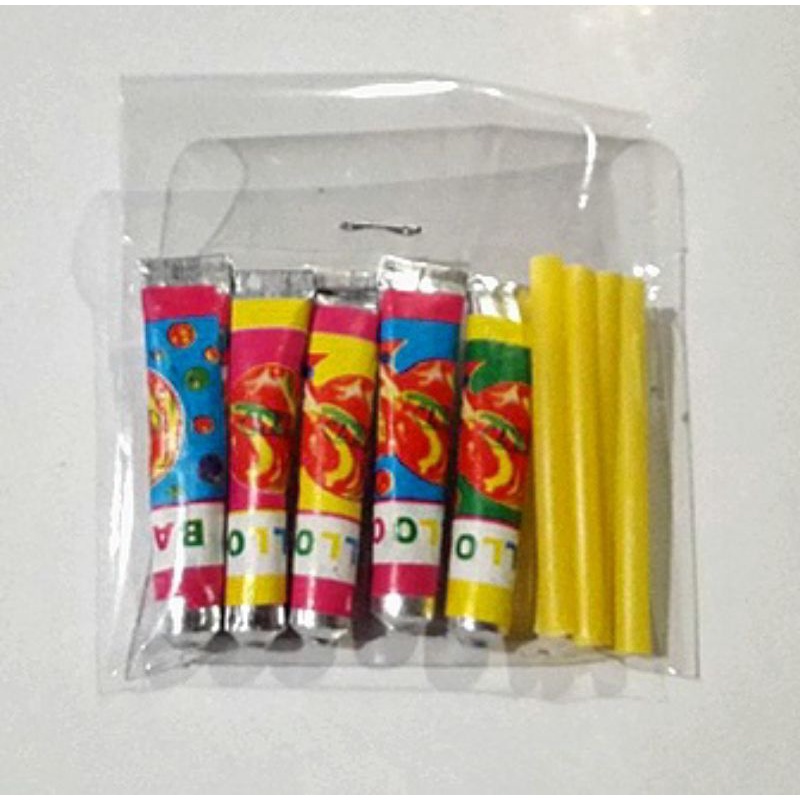 Jual Balon Tiup Sedotan Plembungan Jadul Kemasan 5 pcs | Shopee Indonesia