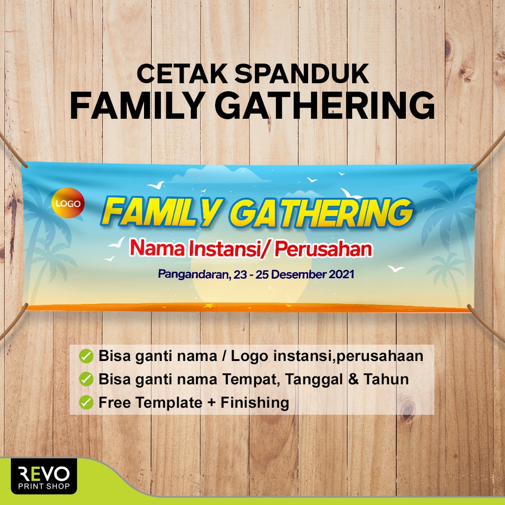 Jual Spanduk Banner Family Gathering / Cetak Spanduk Flexi China ...