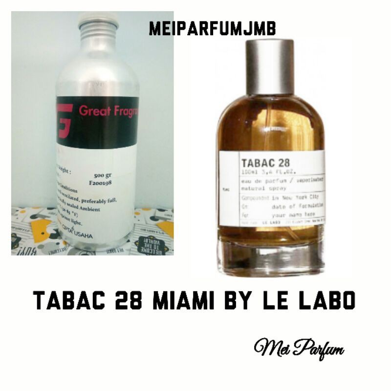 Jual TABAC 28 MIAMI by LE LABO 100 ml parfum bibit by GREAT FRAGRANCE ...