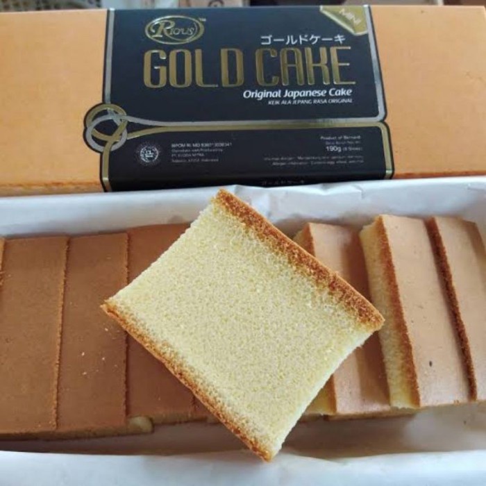 Jual Rious Gold Japanese Cake Original mini | Shopee Indonesia