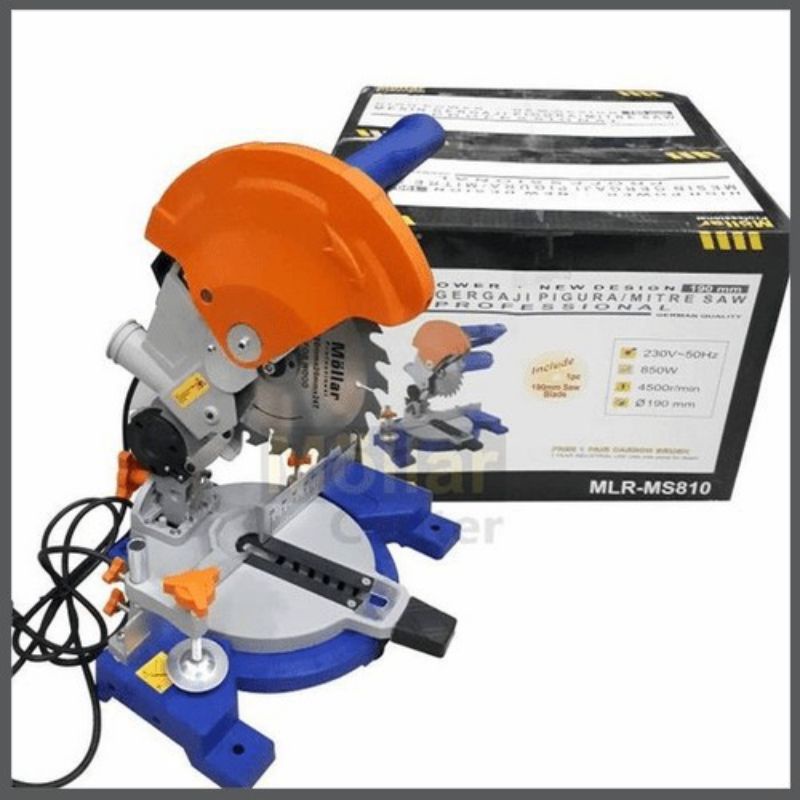 Jual Mesin Gergaji Pigura 190mm Miter Saw Mesin Potong Aluminium Kayu 19cm | Shopee Indonesia