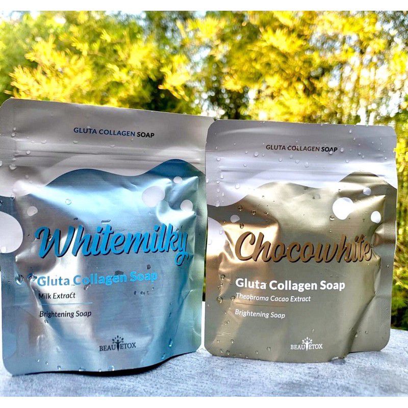 Jual Beautetox Gluta Collagen Soap White Milky / Choco White ( Sabun ...