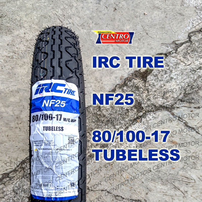 Jual BAN IRC NF25 80/100-17 TUBELESS, BAN DEPAN NEW MEGA PRO MONO SHOCK ...