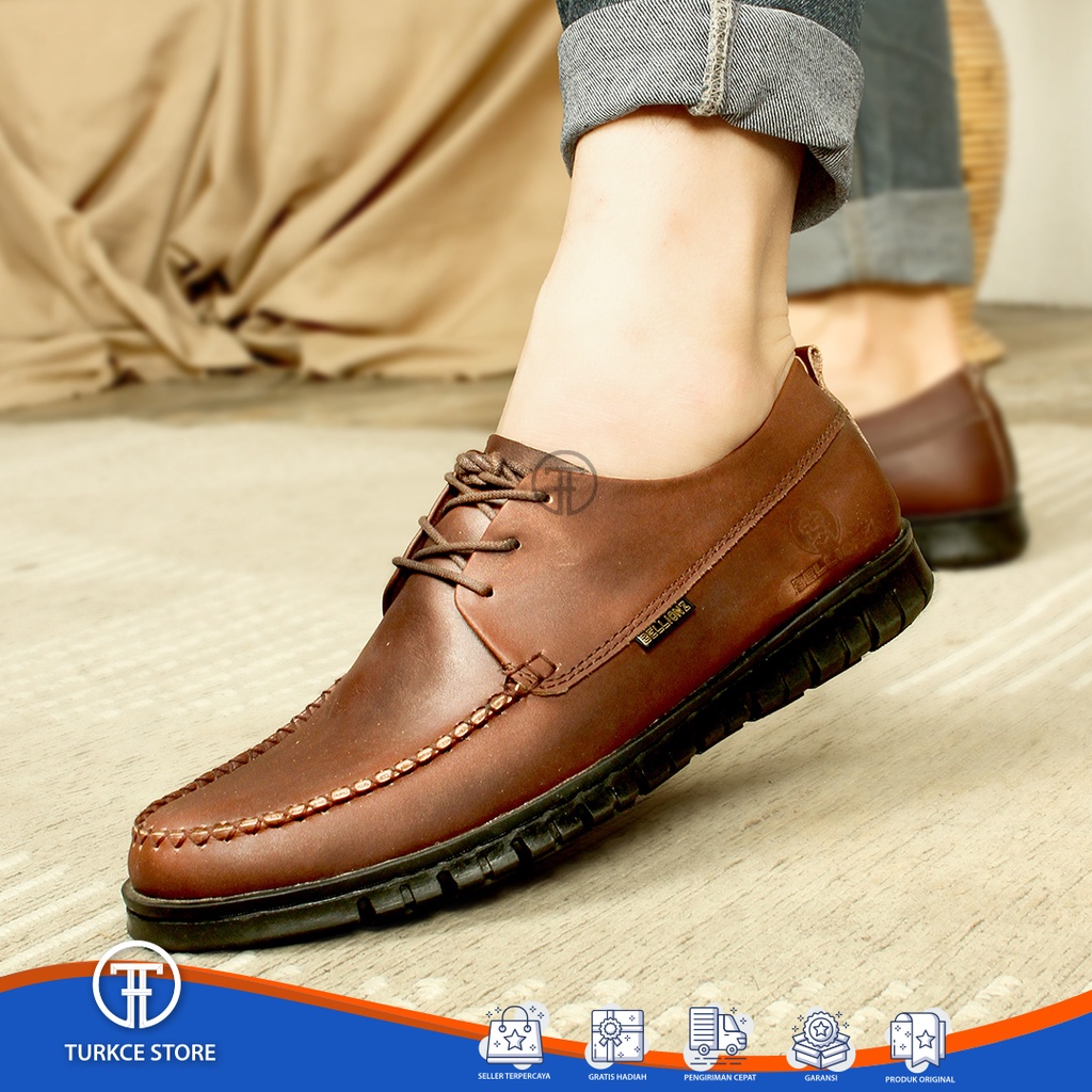 Jual UMBERTO - Sepatu Pantofel Moccassin Pria Formal Bahan Kulit Sapi ...