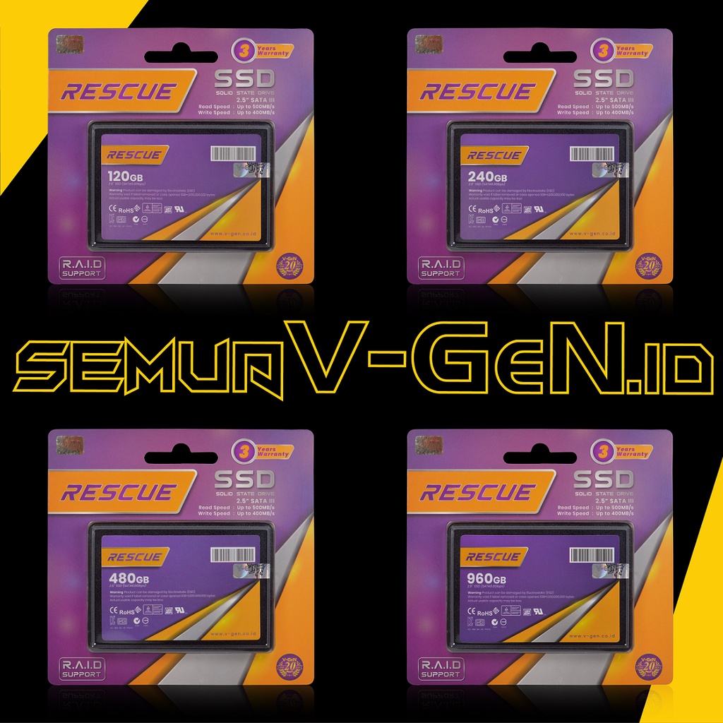 Jual V-GEN SSD 120GB 240GB 480GB 960GB SATAIII 2.5" Solid State Drive ...