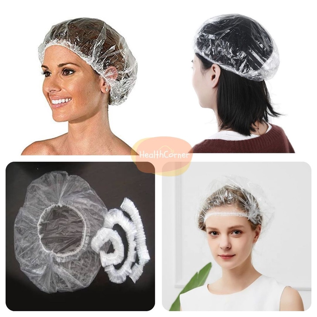 Jual Penutup Rambut Kepala Plastik Mandi Pelindung Cat Rambut / Shower ...
