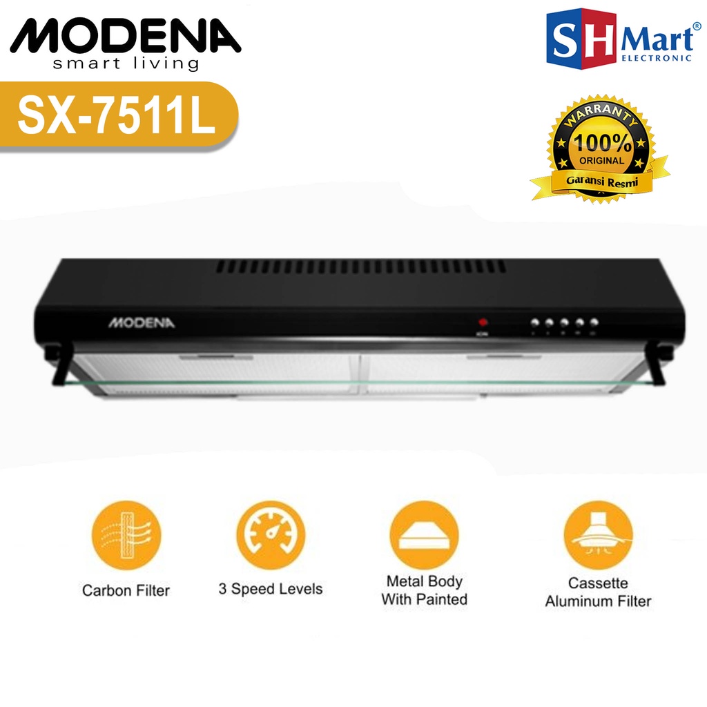 Jual COOKER HOOD MODENA FRESCO SX-7511L 70 CM PENGHISAP ASAP DAPUR GARANSI RESMI (MEDAN ...