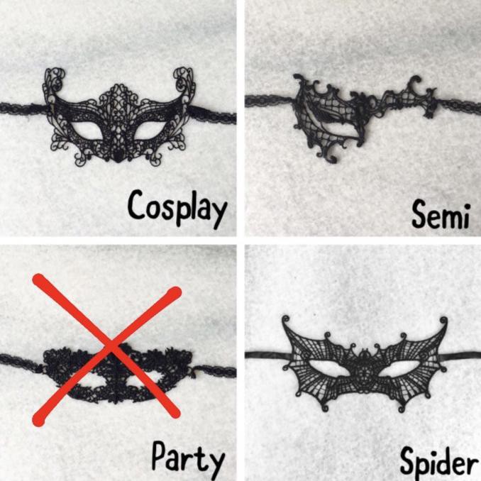 Jual Silahkan Order] Topeng Muka Lace Renda Pesta Halloween Masquerade ...